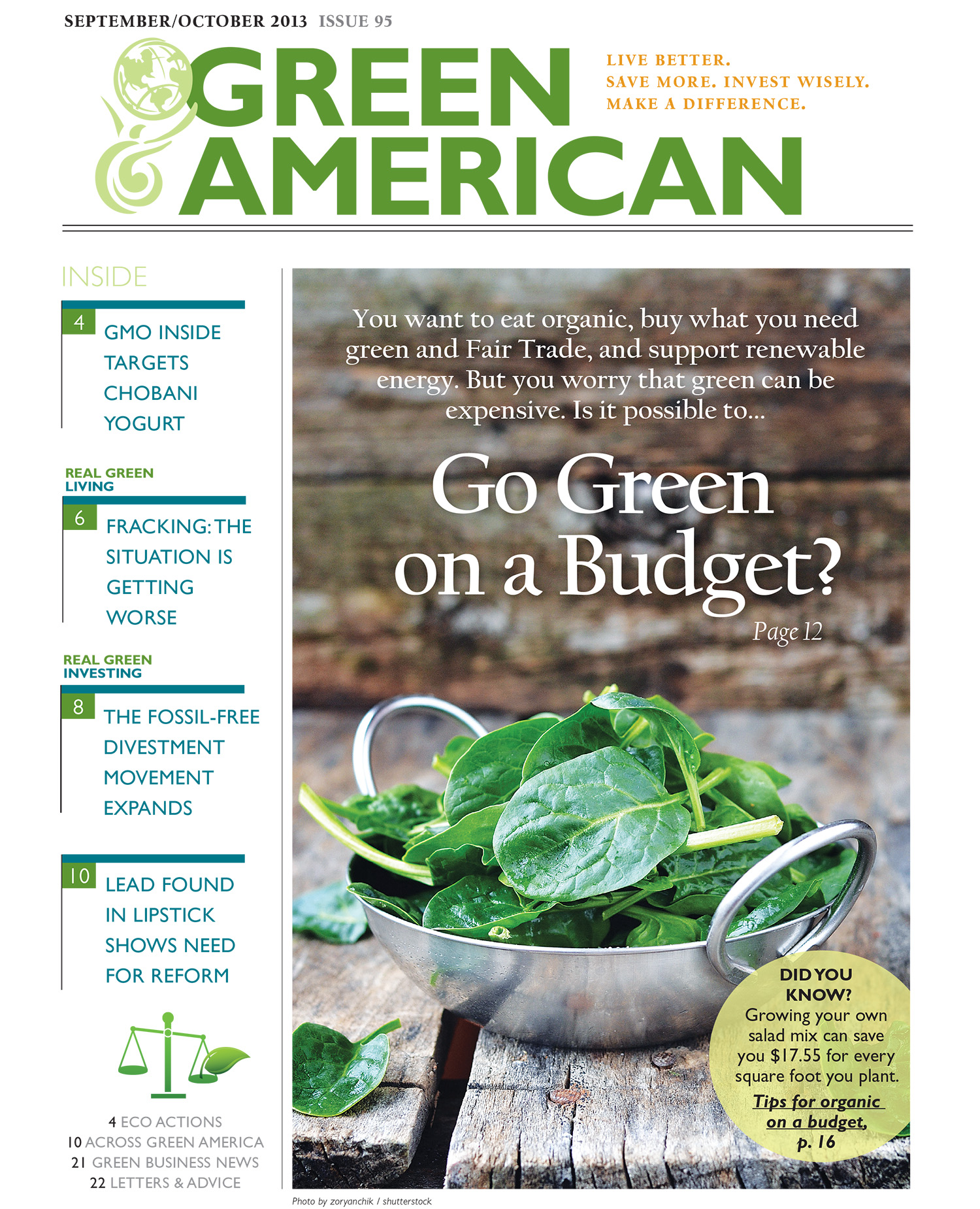 Go Green on a Budget | Green America