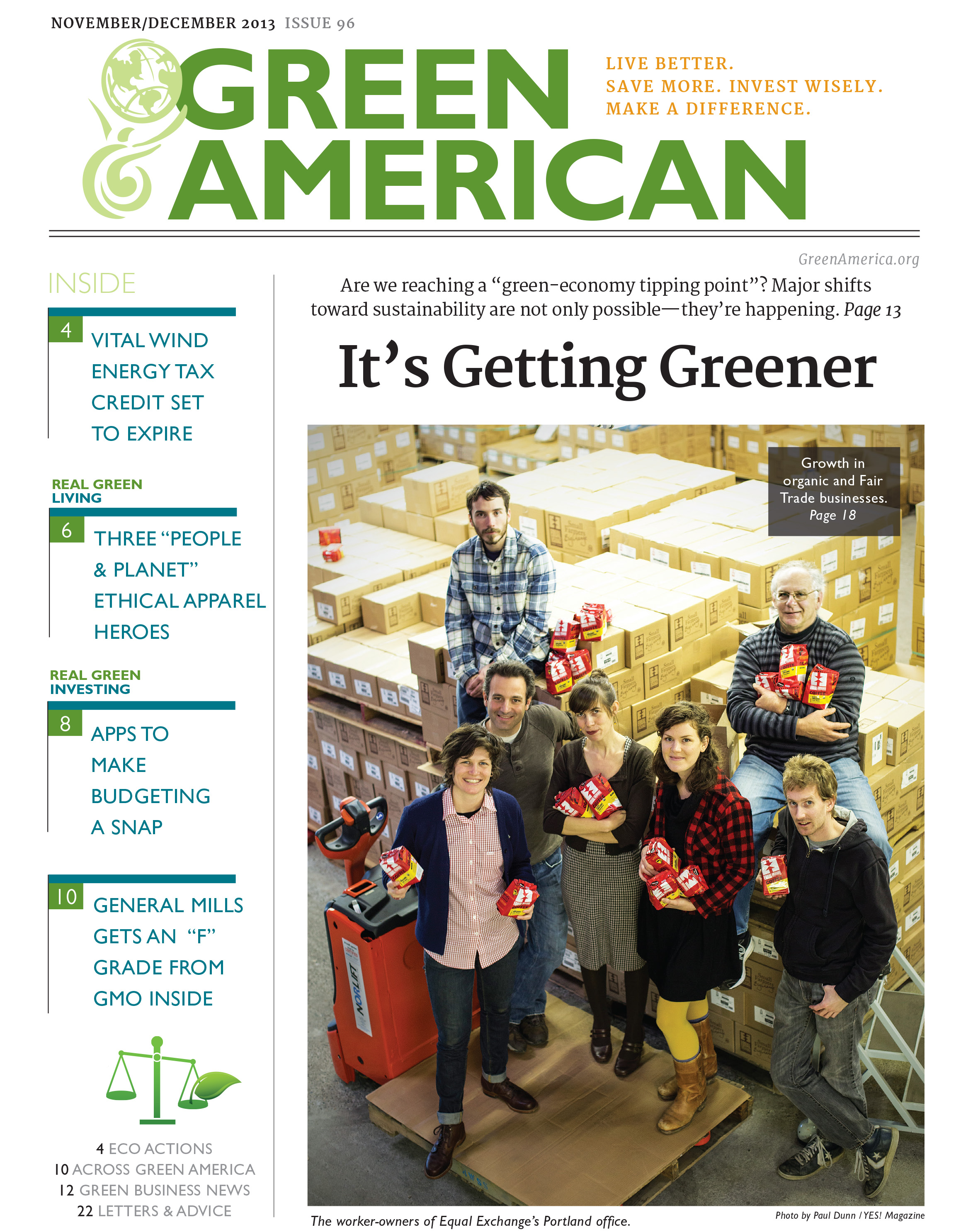 It's Getting Greener | Green America
