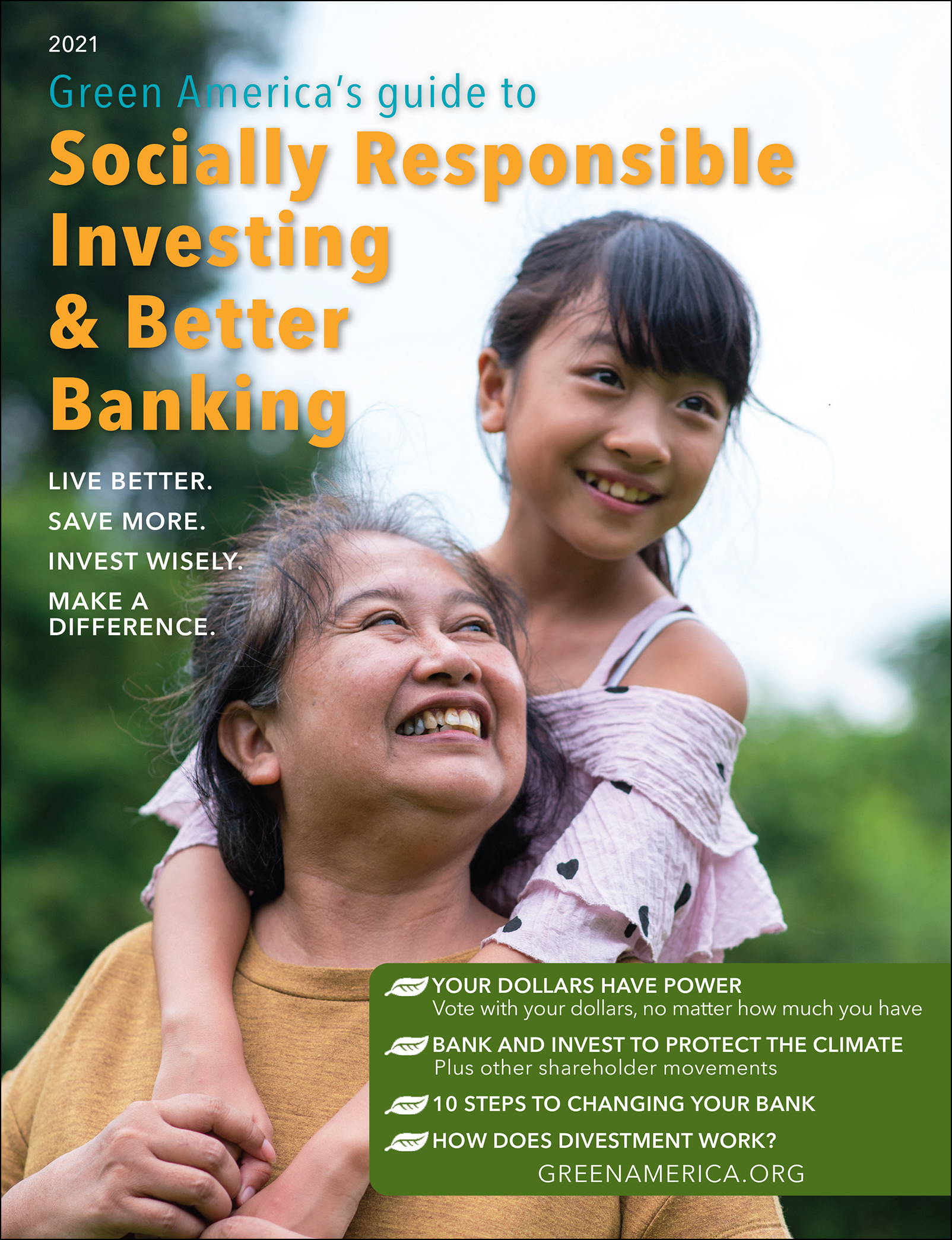 Guide to Socially Responsible Investing and Better Banking | Green America